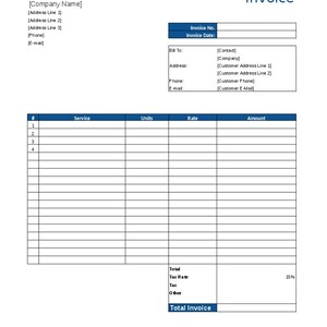 Multicolor Invoice Purchase Order Package 6 Color Options | Etsy