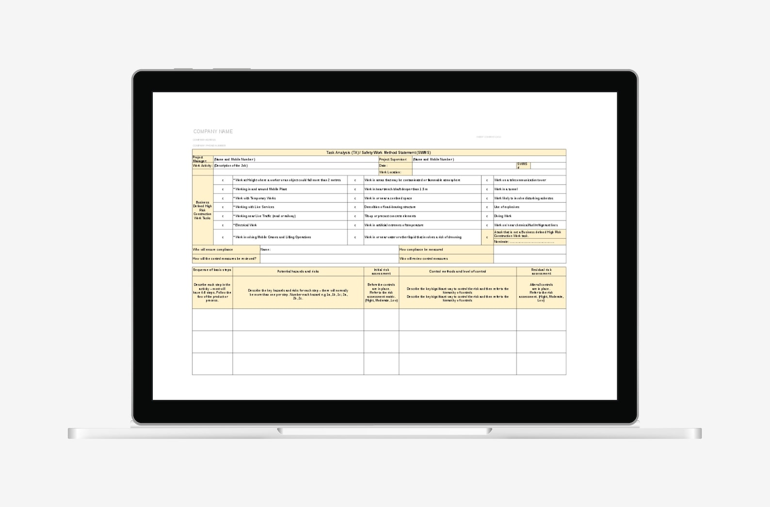 Project Management Health & Safety Package - Etsy