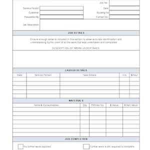 Dayworks Sheet Template, PROJECT MANAGEMENT - Etsy New Zealand