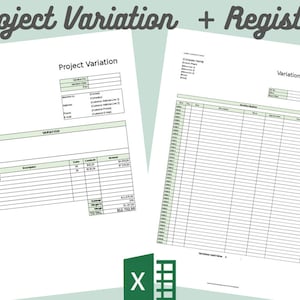 Project Variation Template + (free Variation Register), PROJECT ...