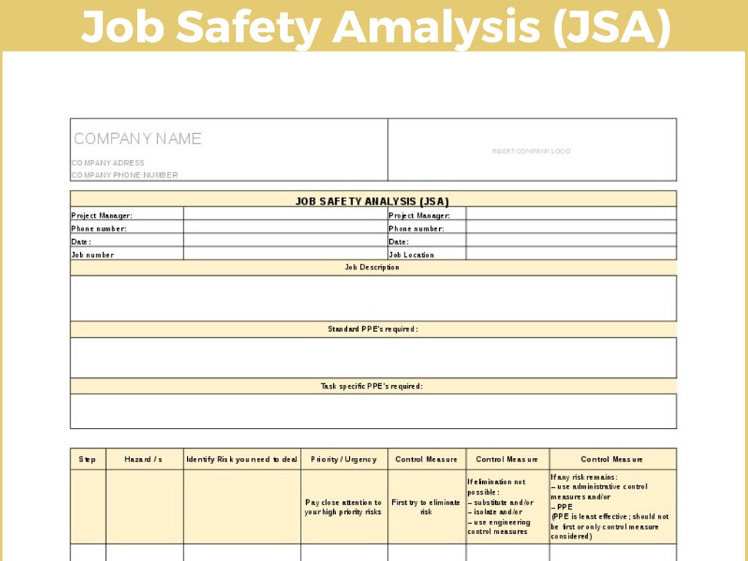 Job Safety Analysis JSA PROJECT MANAGEMENT Lupon gov ph