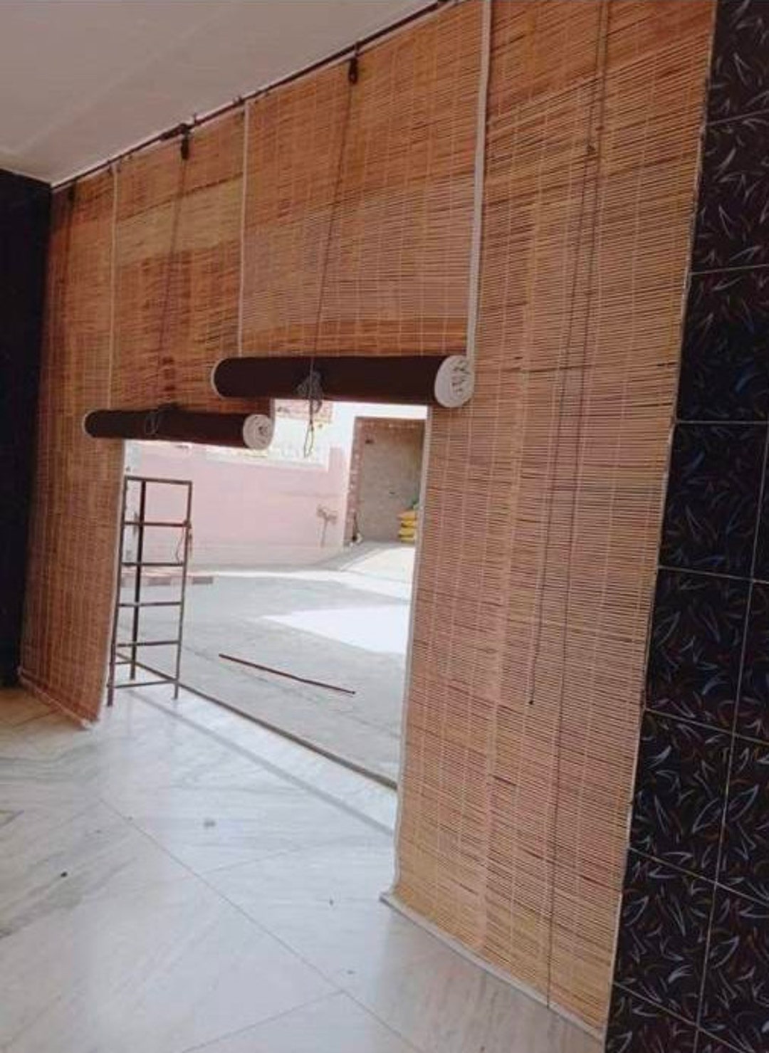 Standard Handmade Bamboo Chick Window Closer Curtains for Balcony ...