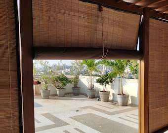Standard Handmade Bamboo Chick Window Closer Curtains for Balcony ...