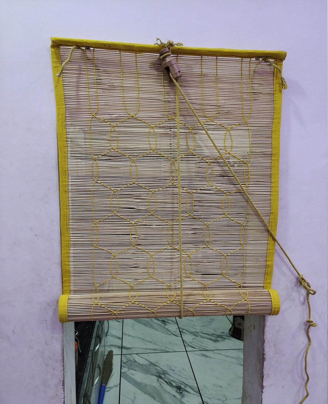 Cross Thread Design Blind Shade, Beautiful Pattern ,hotness Resistance ...