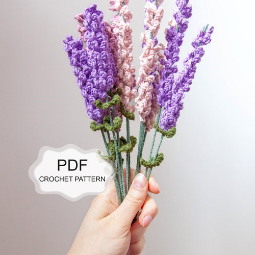 Crochet Lavender Pattern - Etsy