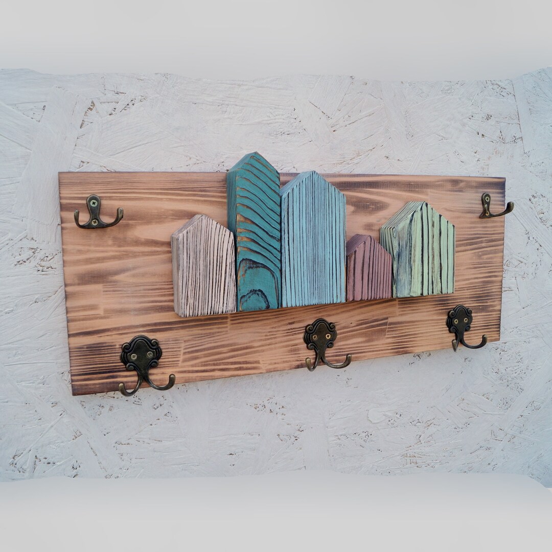 Coat Rack With Key Hooks - New Home Key Holder for Wall - Etsy