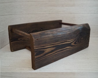 Custom Reclaimed Wood Record Storage Box ,rustic Vinyl Record Crate ...