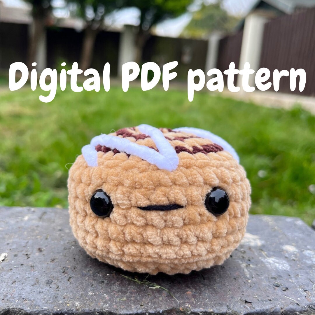 DIGITAL PDF PATTERN | Crochet Cinnamon Roll | Beginner Friendly ...