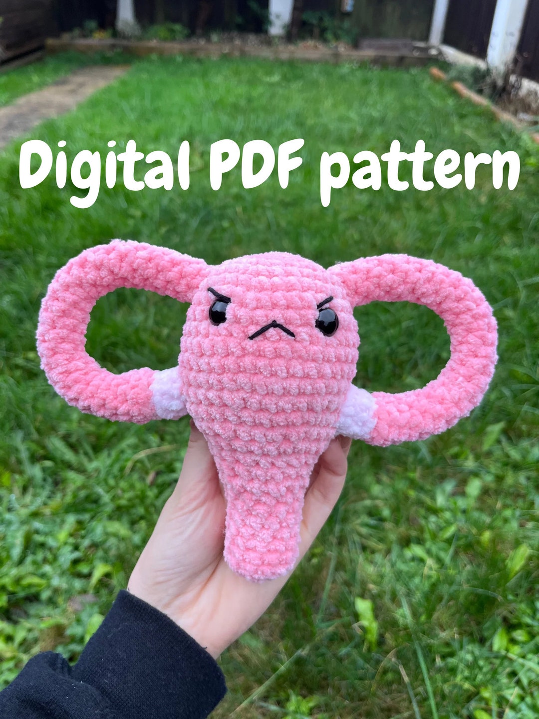 DIGITAL PDF PATTERN- Crochet Angry Uterus- Pattern Only-beginner - Etsy