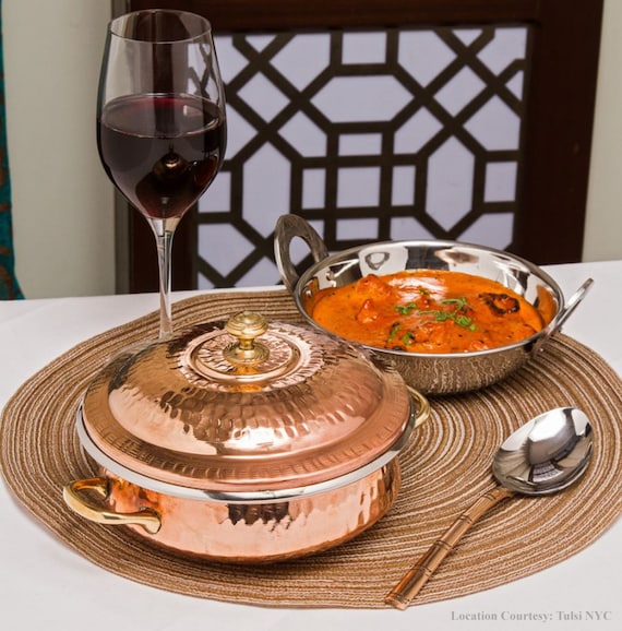 Dining & Serving Solid Brass Handle for Indian Food Indian handmade ...