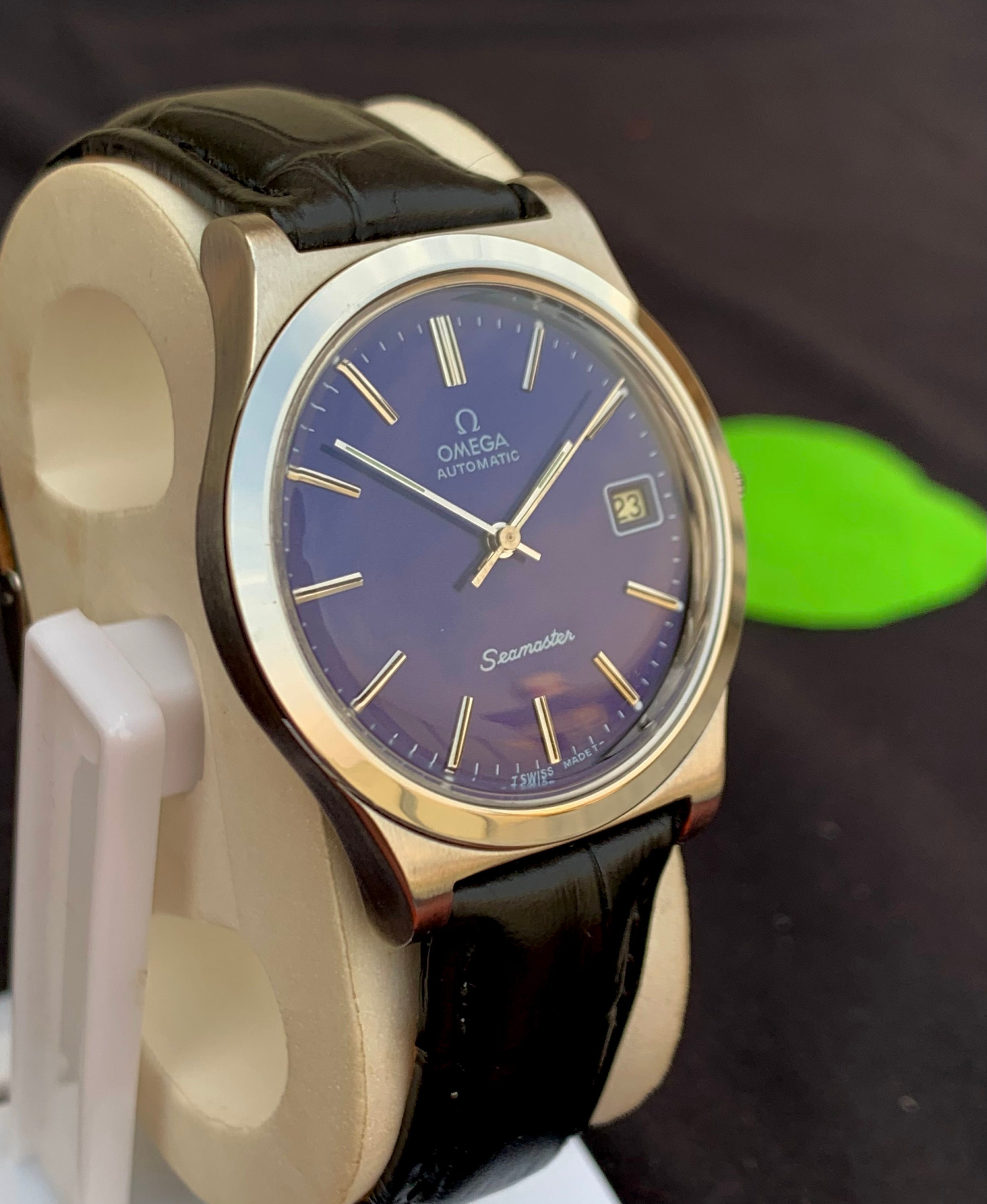 Vintage Omega Seamaster Blue Dail Vintage Automatic English Made ...