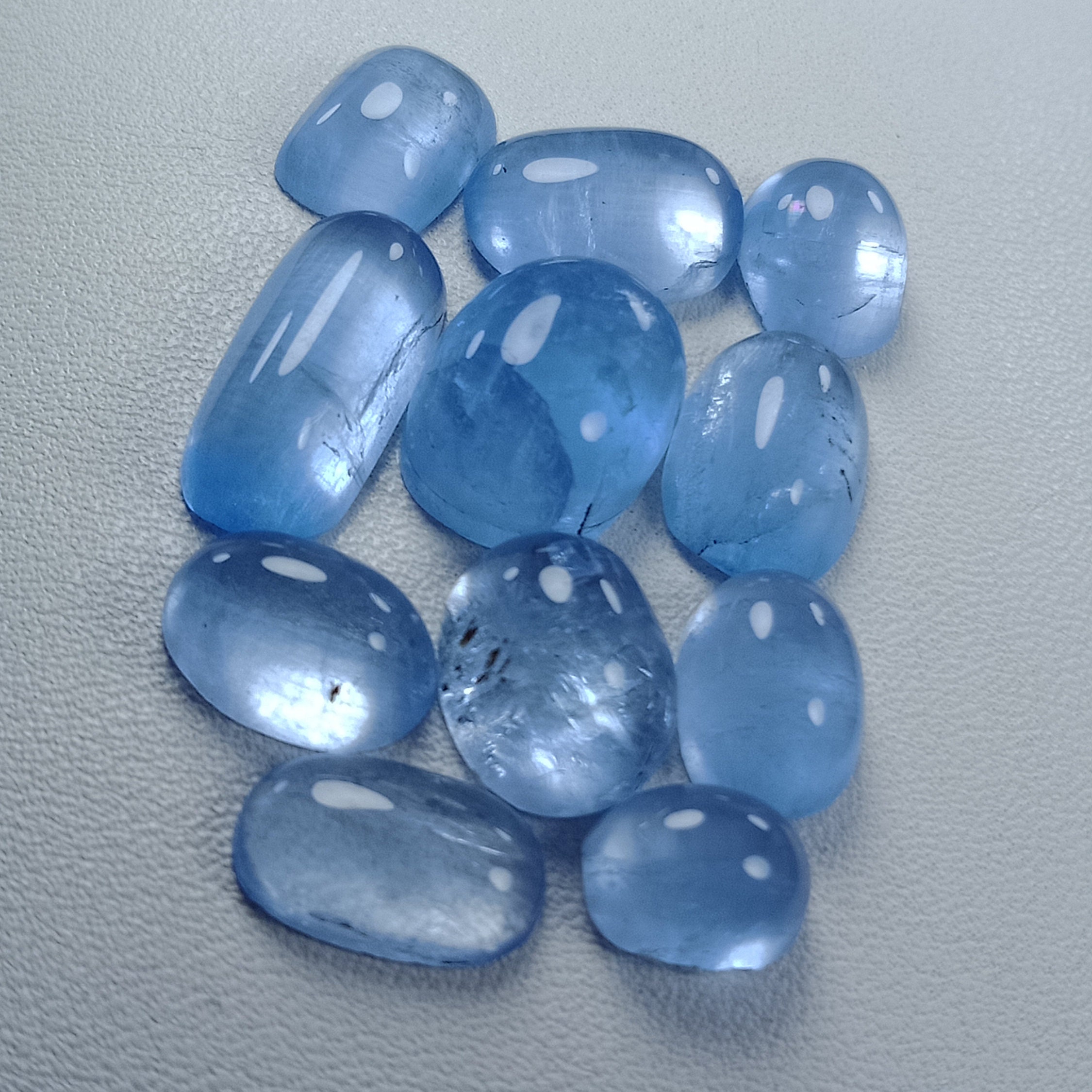 Blue Santa Maria Color Aquamarine Cabochons 35.50 Carats - Etsy