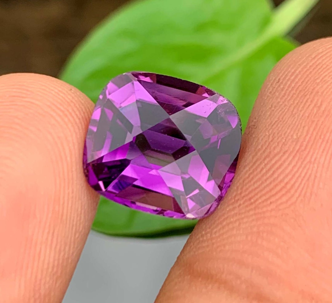Purple Amethyst Gemstone, Fancy Cut Amethyst Loose Gemstone, Eye Clean ...