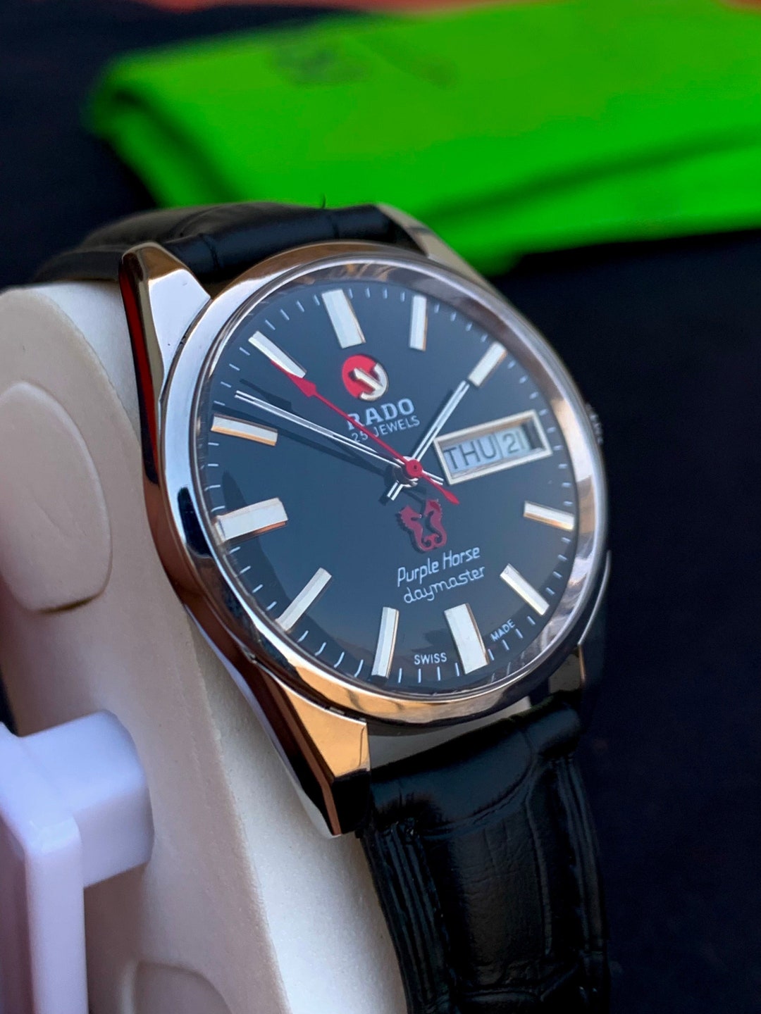 Vintage Rado Purple Horse Black Dial Automatic AAA Grade First Copy ...