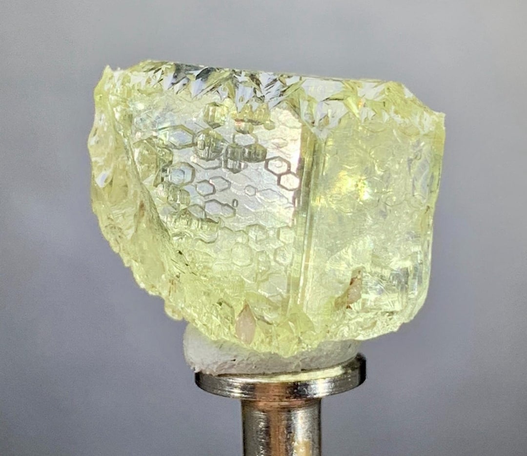 Stunning Yellow Colour Etched Transparent Heliodor Crystal From Skardu ...