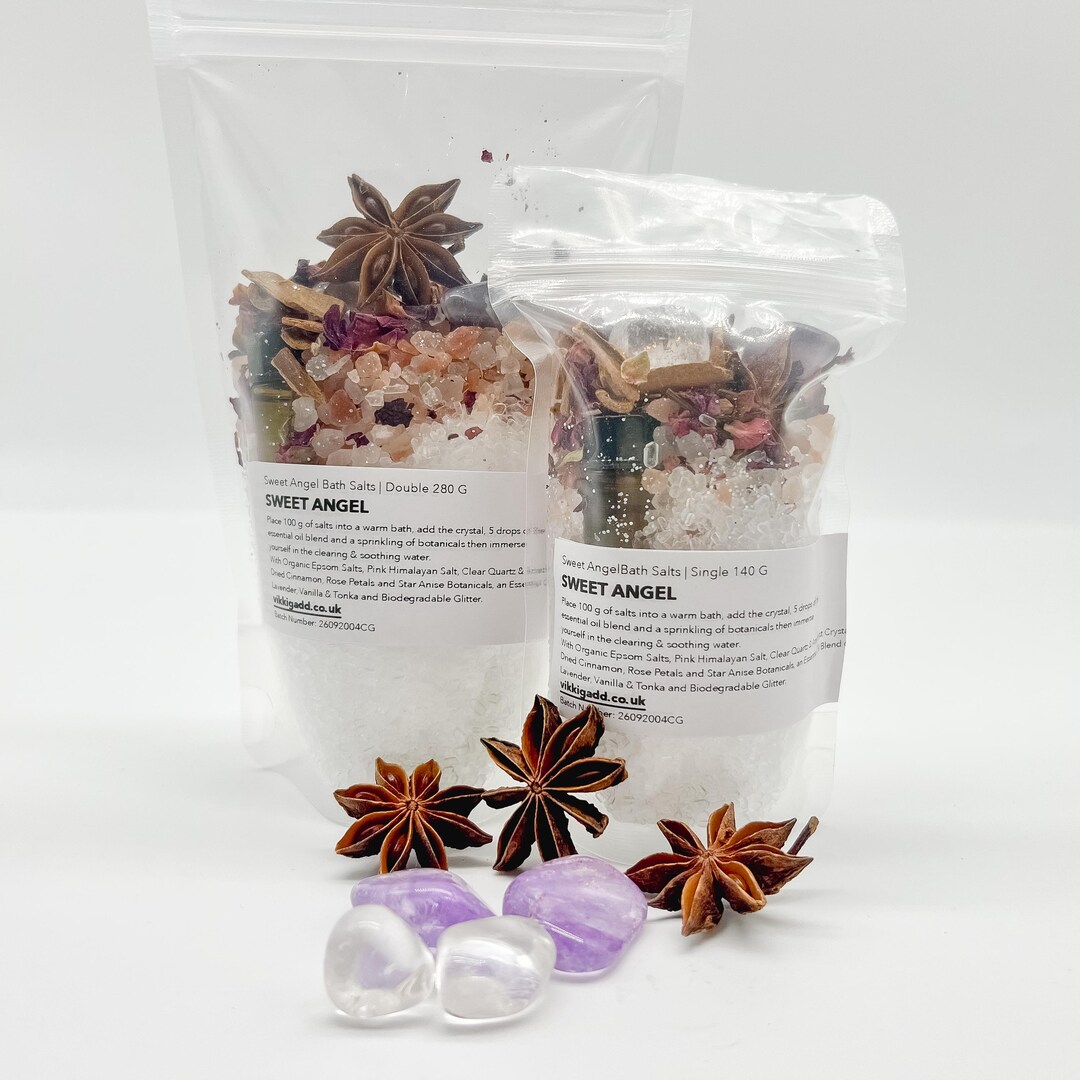 Ritual Bath Salts: Essential Oils & Crystal Healing, Handmade - Etsy