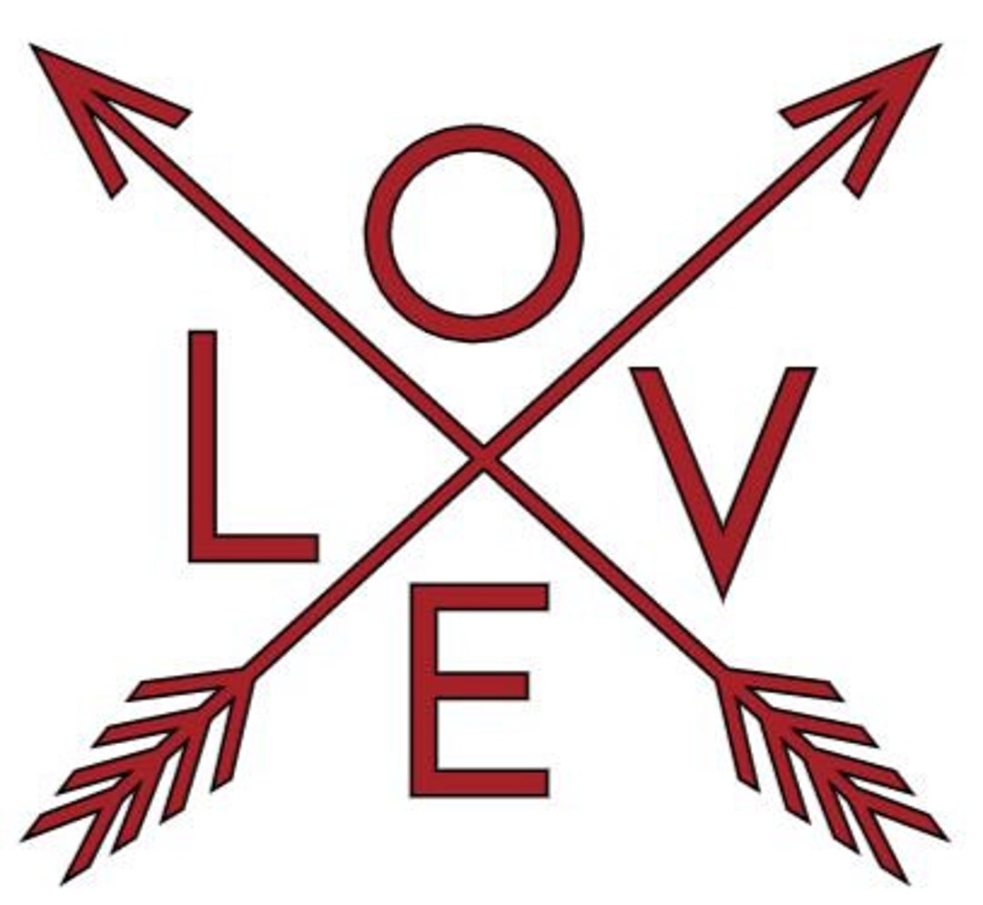 Love Arrow SVG & JPG Digital Download | Cricut | Silhouette - Etsy