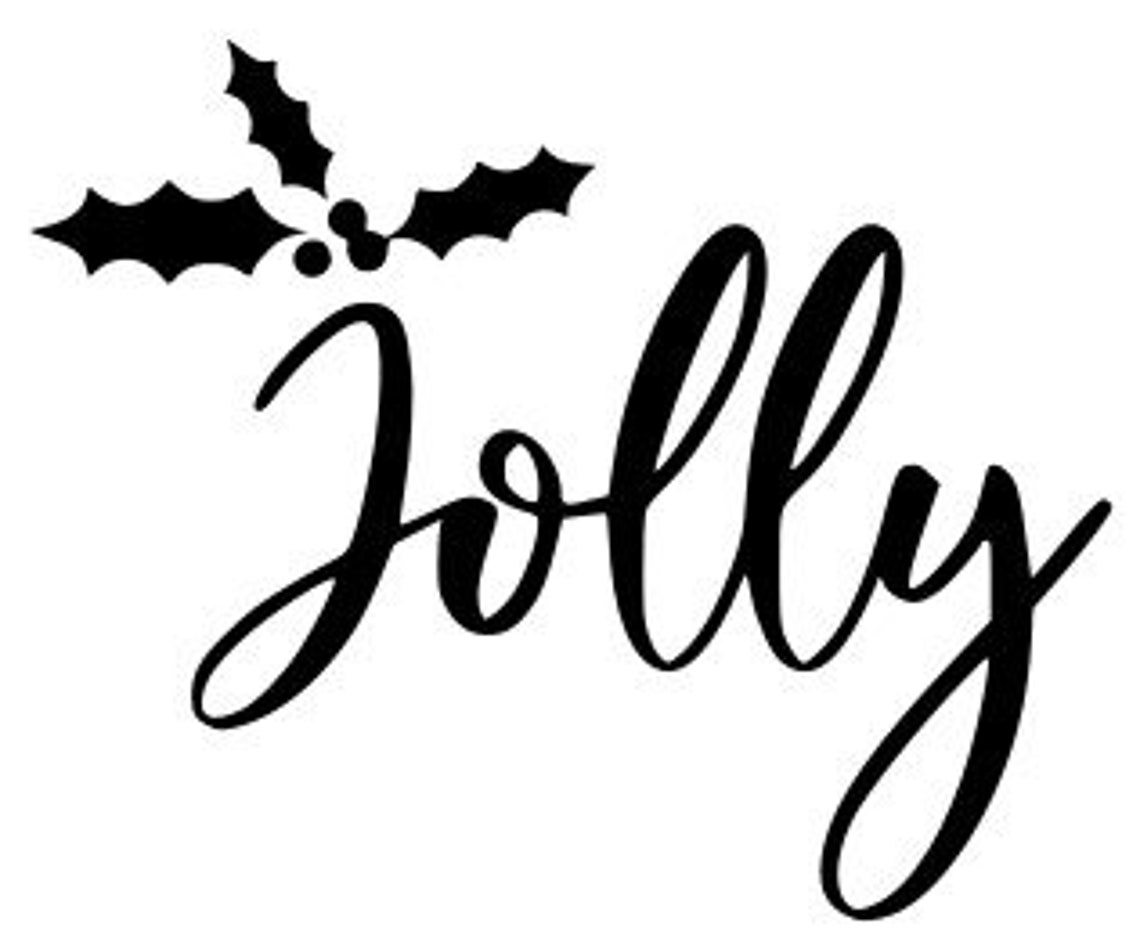 Jolly SVG & JPG Digital Download Cricut Silhouette - Etsy