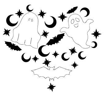 Ghost Bat SVG & JPG Digital Download | Cricut | Silhouette - Etsy