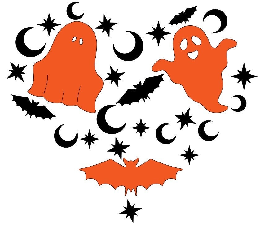 Ghost Bat SVG & JPG Digital Download | Cricut | Silhouette - Etsy