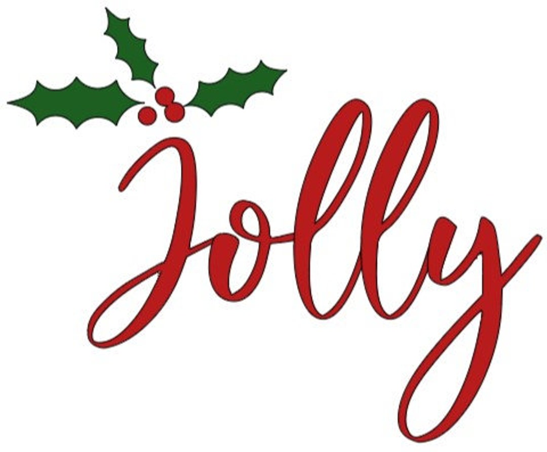 Jolly SVG & JPG Digital Download Cricut Silhouette - Etsy