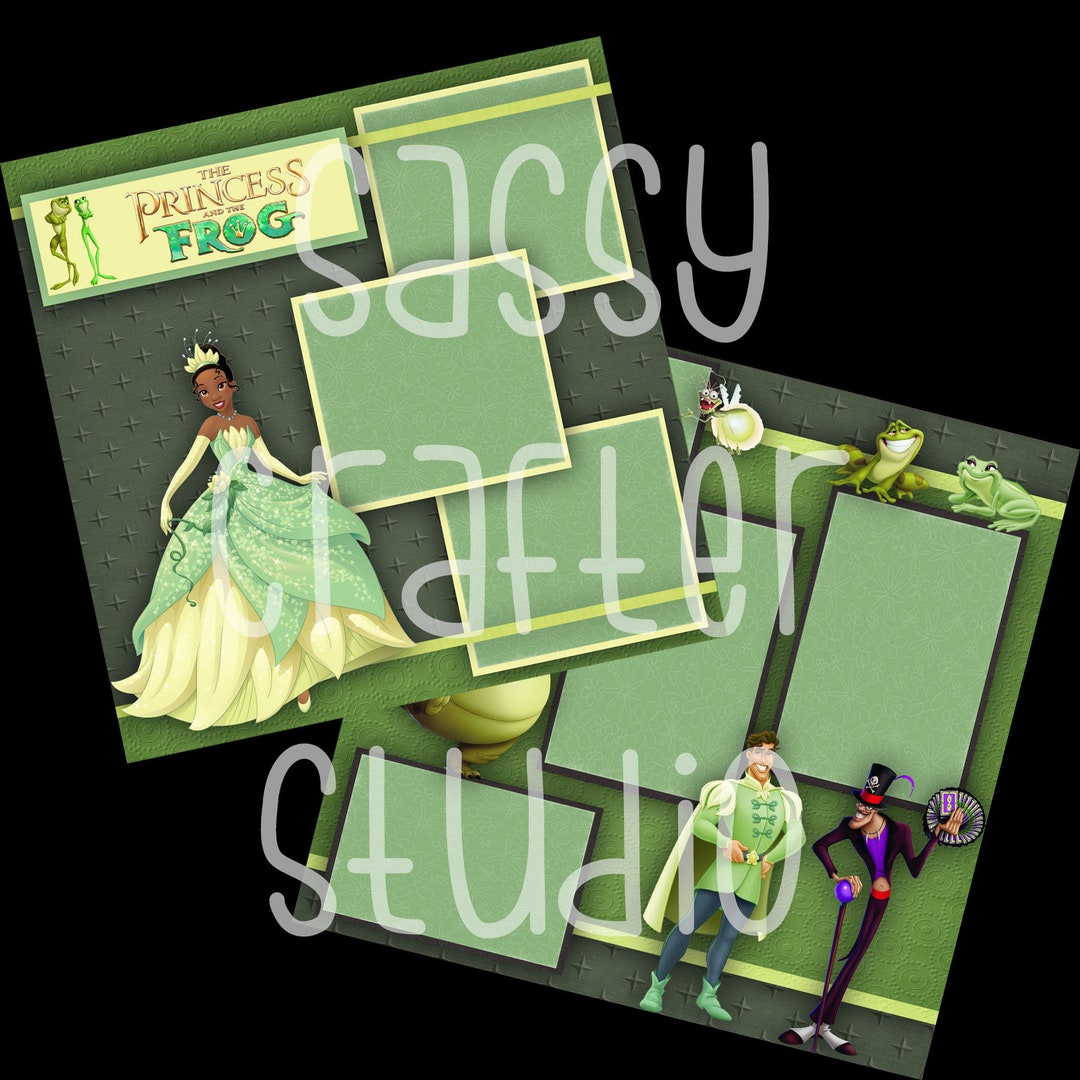 Disney Scrapbook Pages - Princess and the Frog - Readymade Pages ...