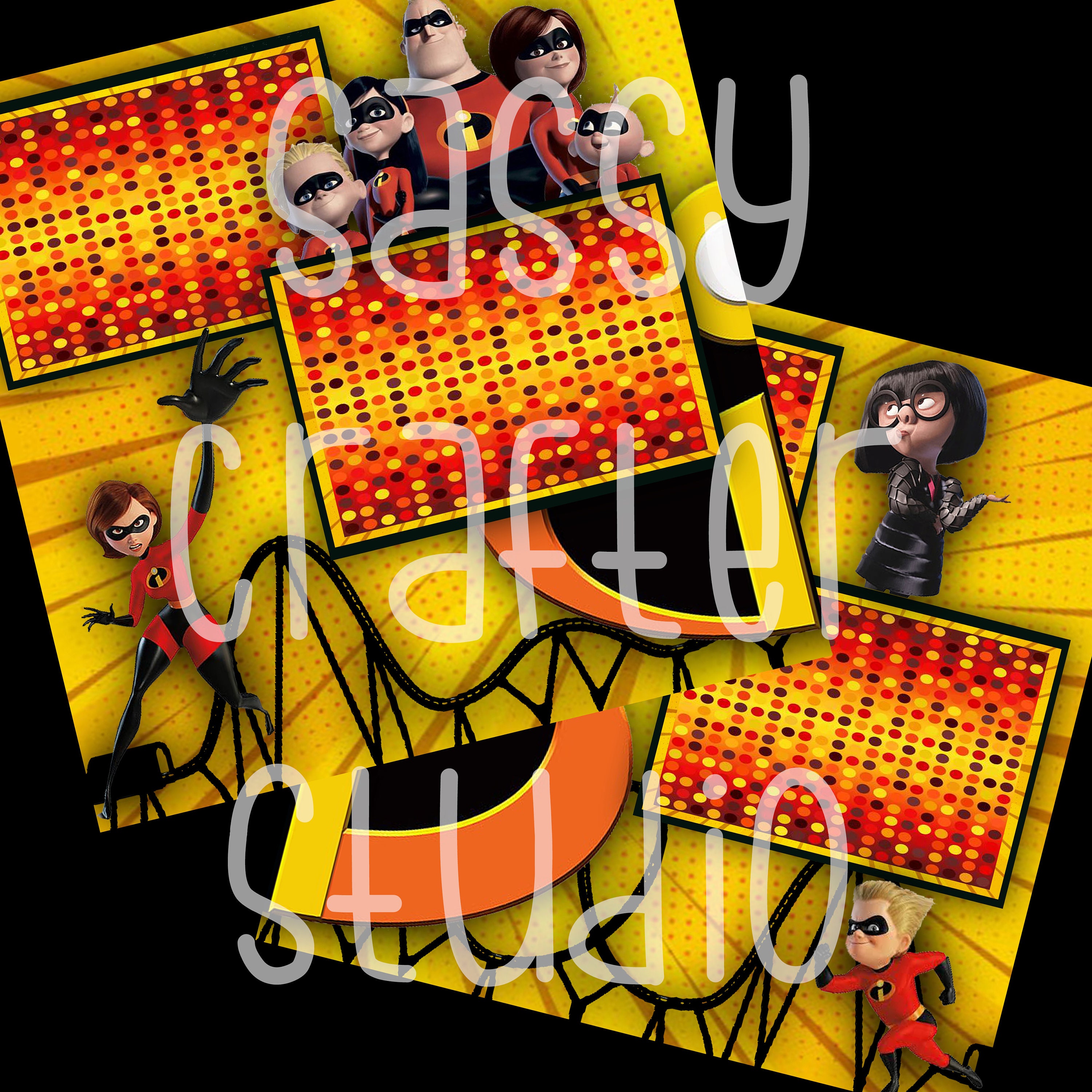 California Adventure Park 0017 2 Premade Printed Scrapbook Pages paper ...