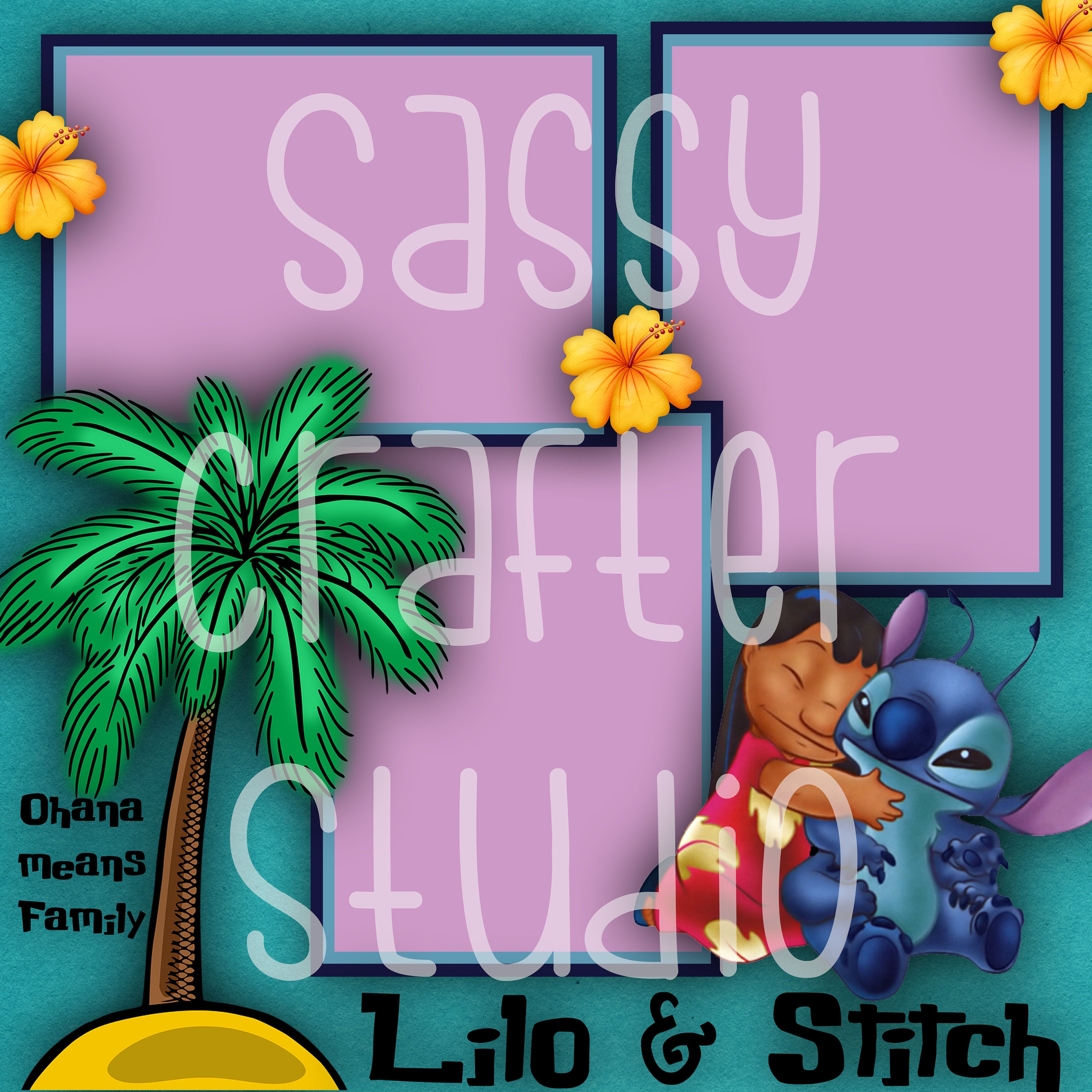 Disney Scrapbook Pages Meet and Greet Lilo and Stitch - Etsy
