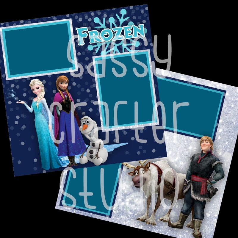 Scrapbook Premade Frozen - Etsy