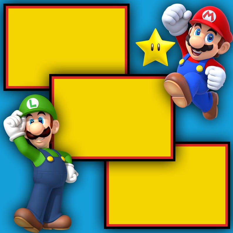 Universal Studios Scrapbook Pages - Epic Universe - Super Mario Bros ...