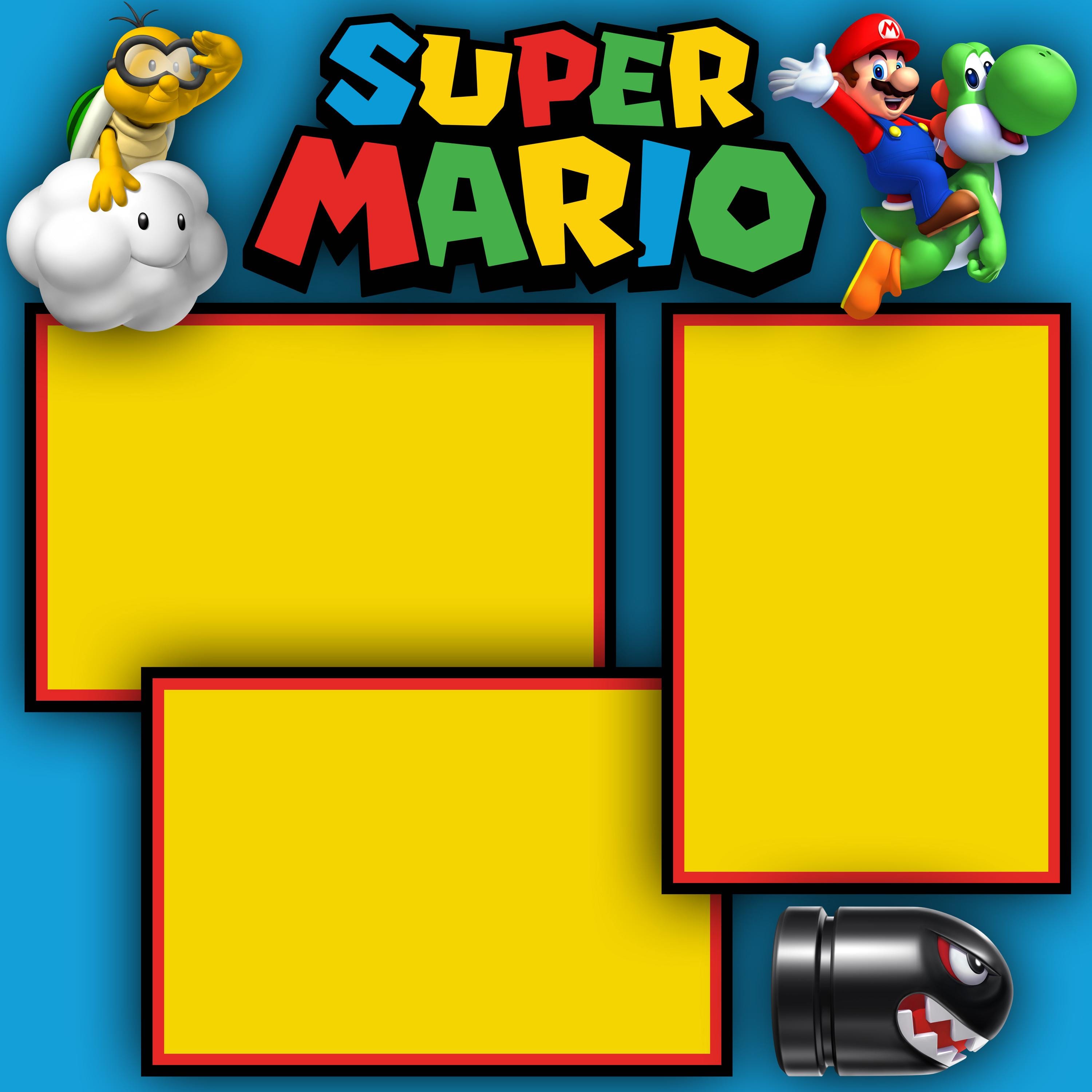 Universal Studios Scrapbook Pages - Epic Universe - Super Mario Bros ...