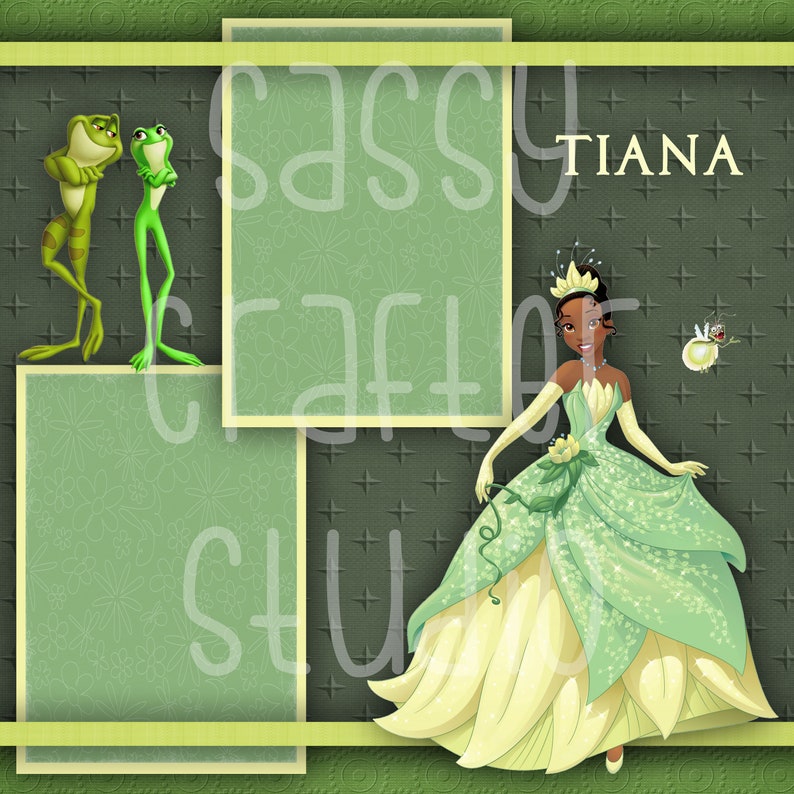 Disney Scrapbook Pages Meet and Greet Tiana Readymade - Etsy