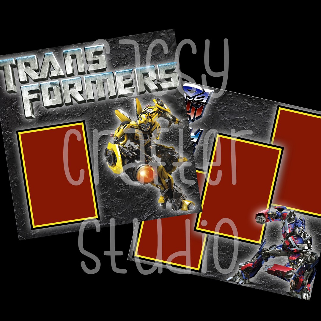 Universal Studios Scrapbook Pages - Transformers Ride - Premade Quick ...
