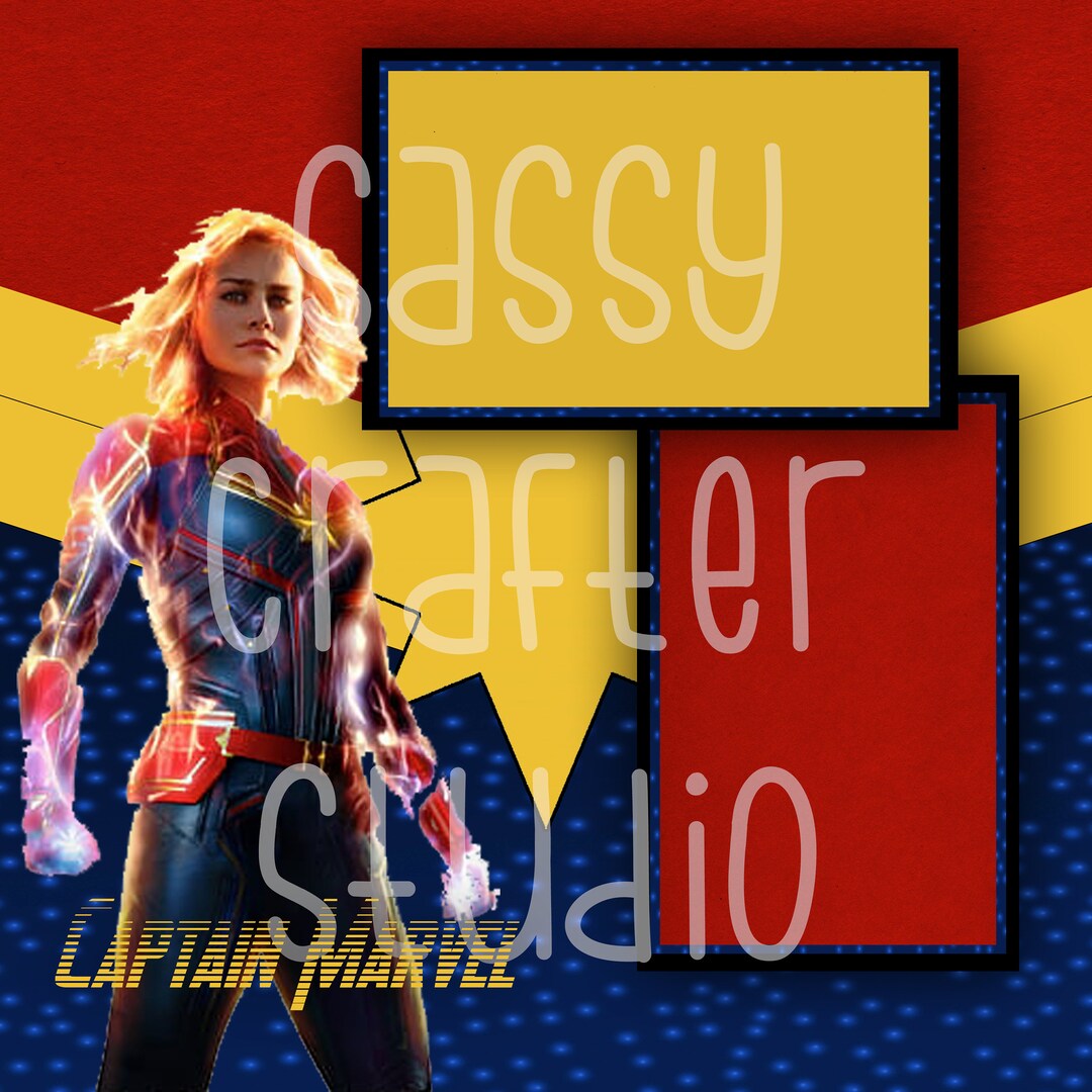 Disney Scrapbook Pages - Meet and Greet - Captain Marvel - Readymade ...