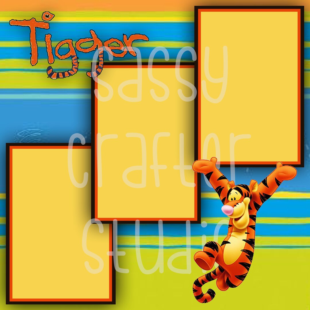 Disney Scrapbook Pages - Meet and Greet - Tigger- Readymade Pages ...
