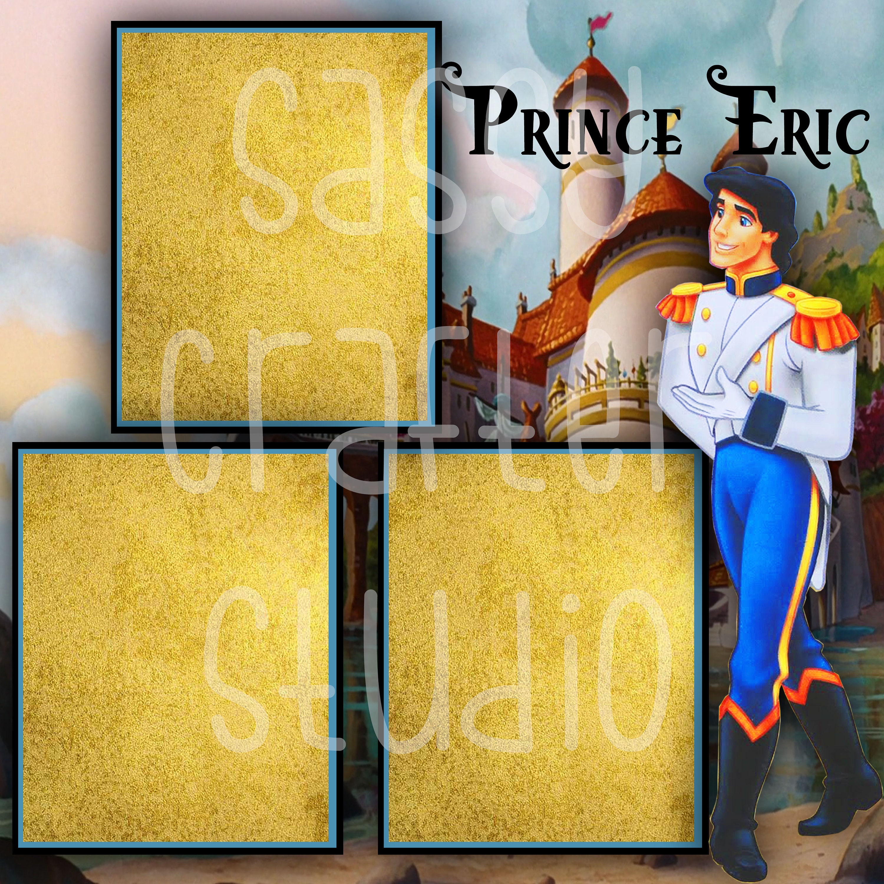 Disney Scrapbook Pages Meet and Greet Prince Eric - Etsy UK