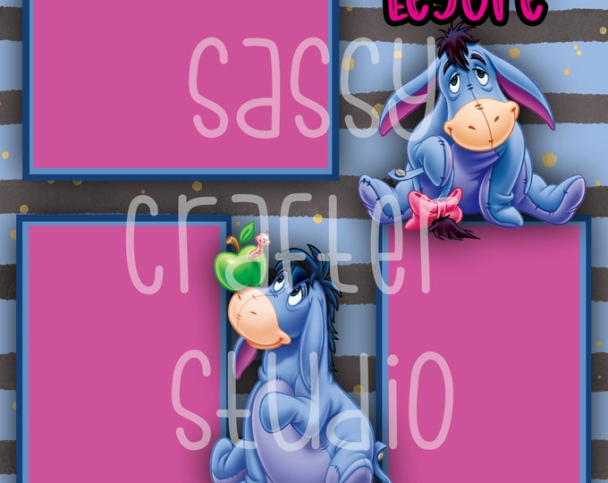 Disney Scrapbook Pages - Meet and Greet - Eeyore - Readymade Pages ...