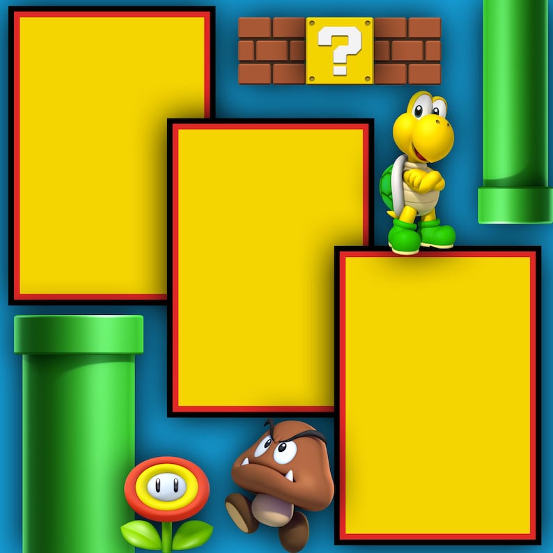 Universal Studios Scrapbook Pages - Epic Universe - Super Mario Bros ...