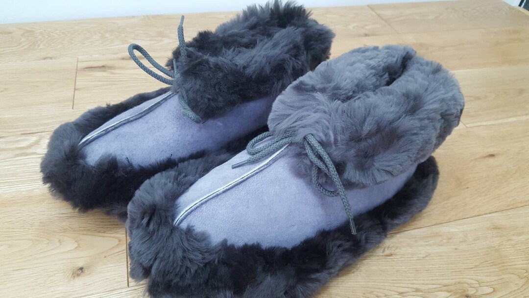 Wide Fitting Sheepskin Pixie Boot Slipper - Etsy