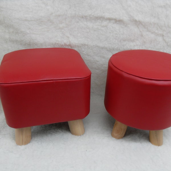 Leather Ottoman - Etsy UK