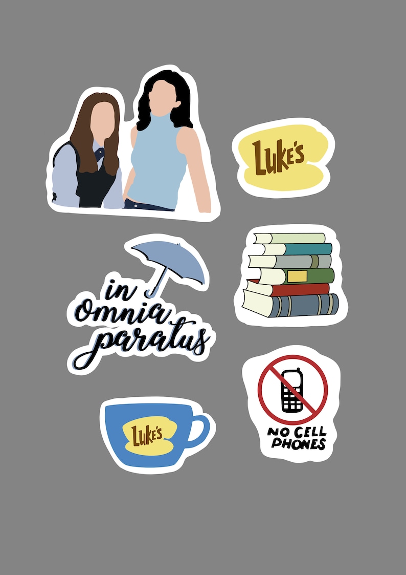 Gilmore Girls Sticker Pack Lorelai & Rory Gilmore Lukes | Etsy