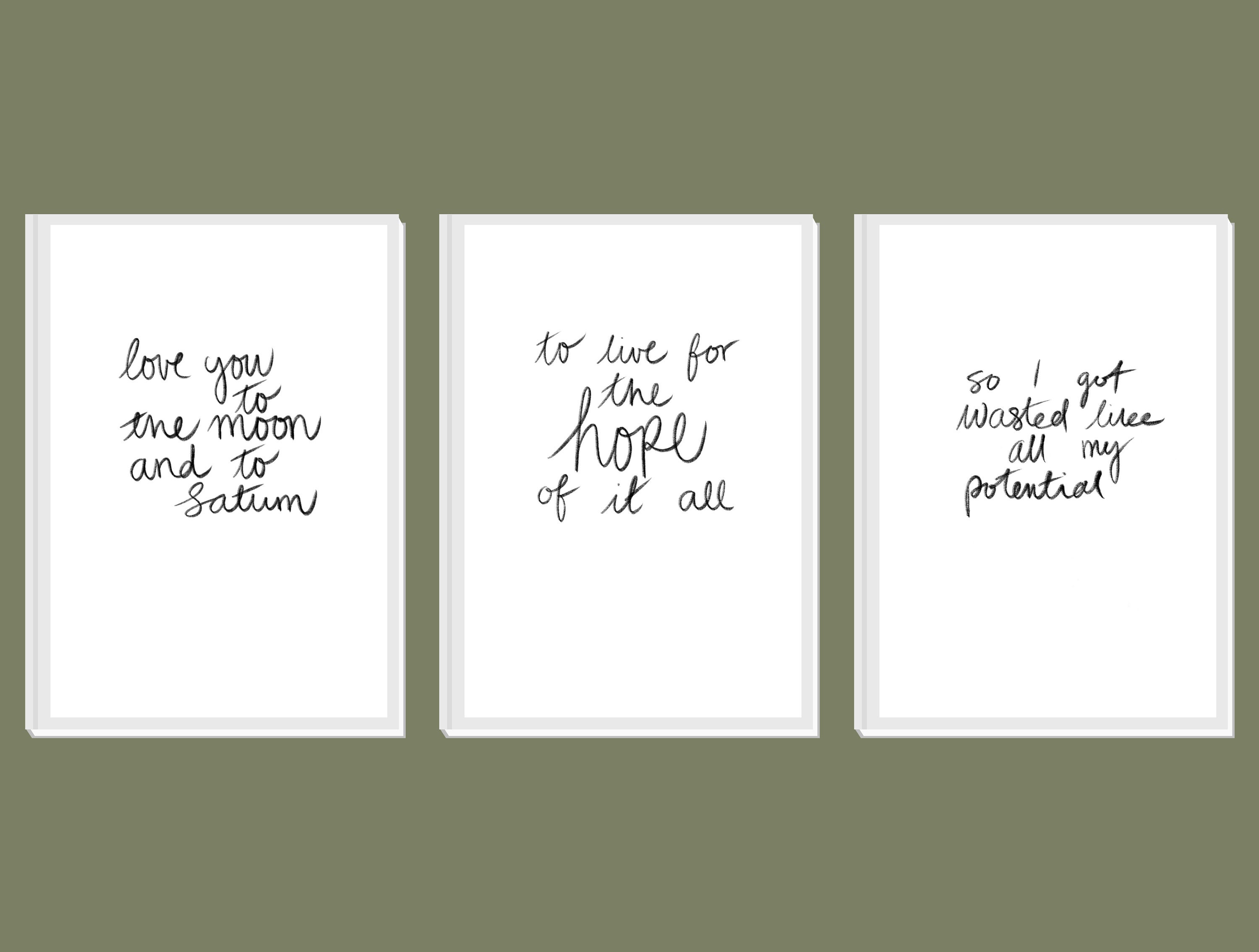 Folklore Lyrics Poster Printable Taylor Swift Posters Instant Download ...