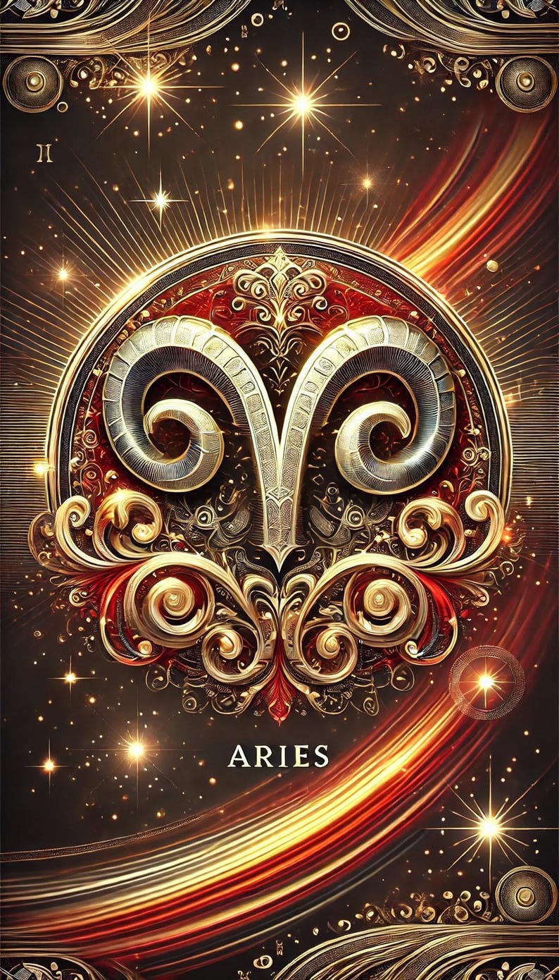 Aries Zodiac Sign Clipart, Astrology, Instant Download, - Etsy