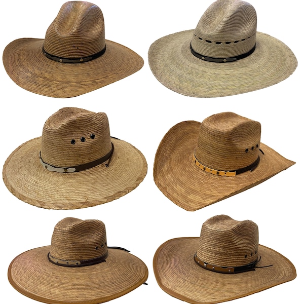 Flat Brim Straw Hat - Etsy