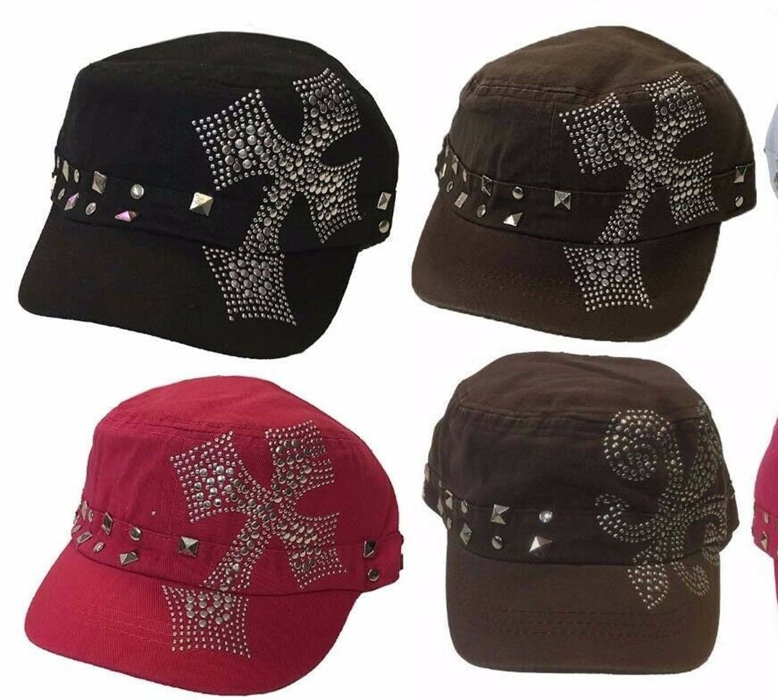 Bling Bling Stone Fashion Women Military Cadet Castro Vintage - Etsy