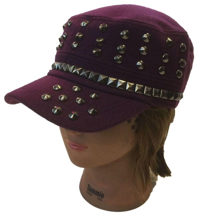 Men Women Cadet Box Cap Army Military Fashion Castro Metal - Etsy