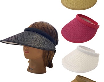 Ladies Women Fashion Large Visor Wide Brim Sun UV Protection | Etsy