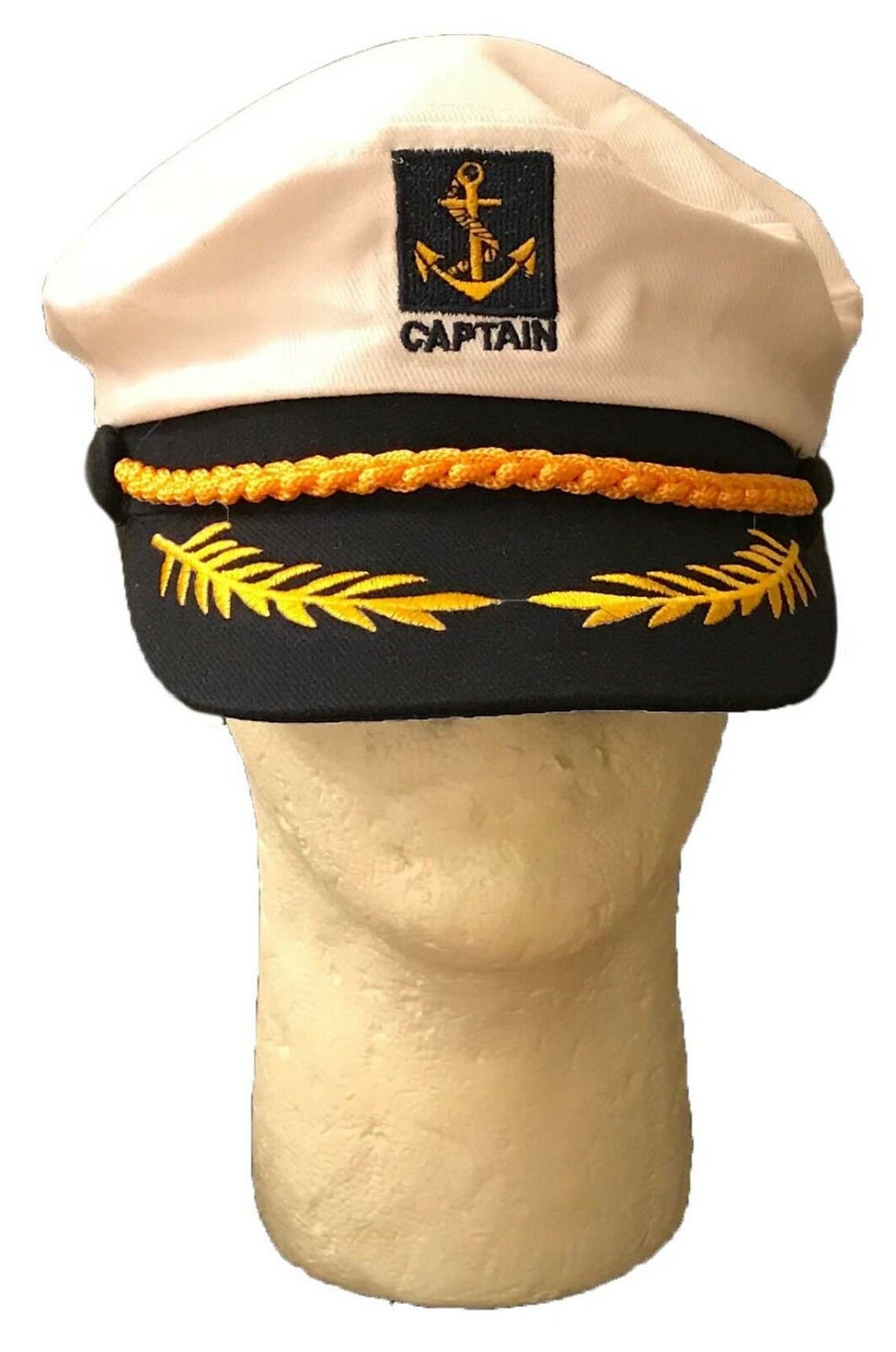 100% Cotton Sailor Captain Hat Yacht Boat Dress Party Costume - Etsy