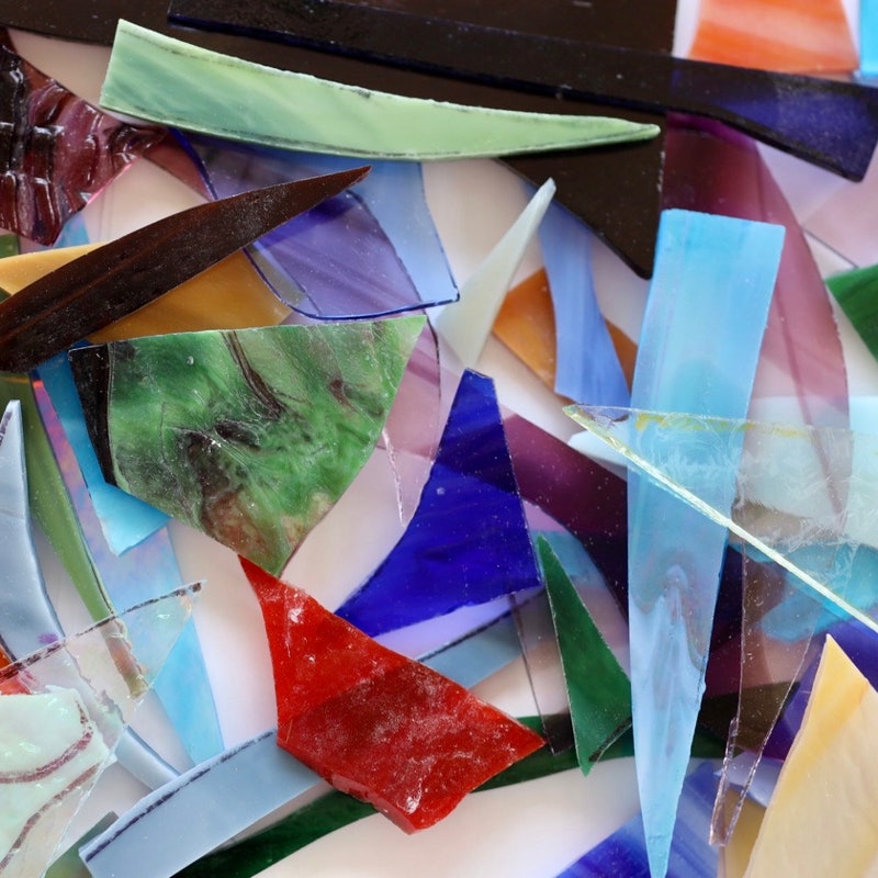 Stained Glass Pieces - Etsy