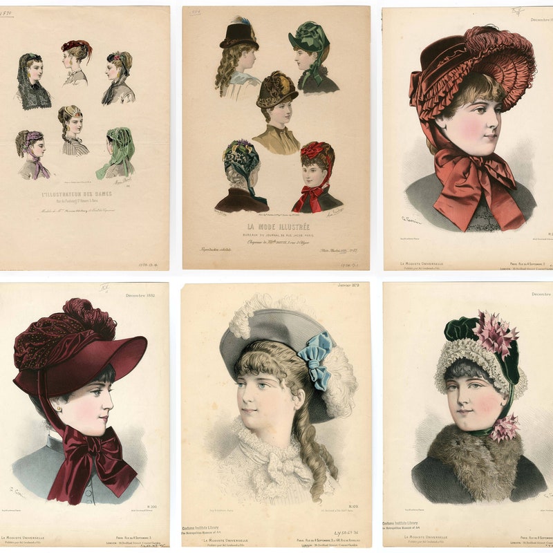 Reproduction Victorian Hat - Etsy